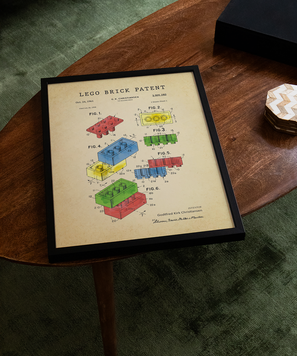 LEGO Brick Patent – Patent Prints